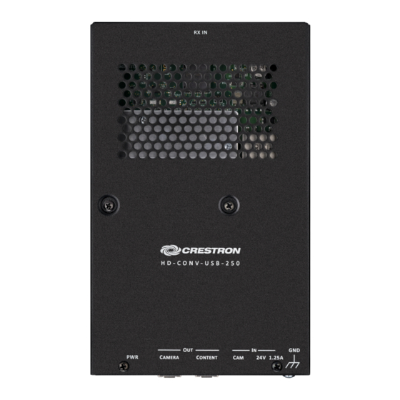 CRESTRON HD-CONV-USB-250 QUICK START Pdf Download | ManualsLib