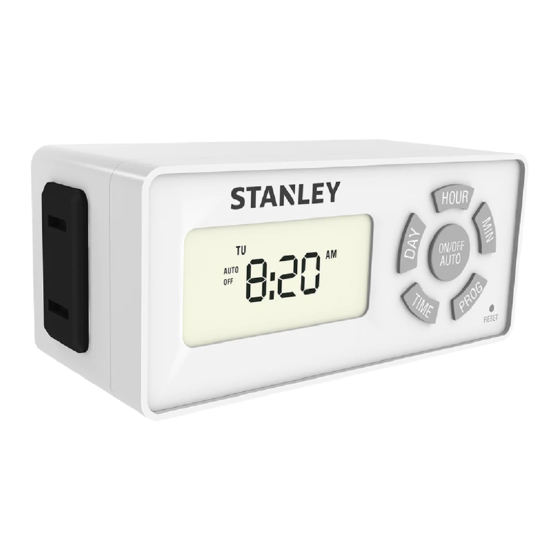STANLEY TIMERMAX TM251 QUICK START MANUAL Pdf Download | ManualsLib