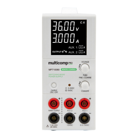 MULTICOMP PRO MP710079 USER MANUAL Pdf Download | ManualsLib