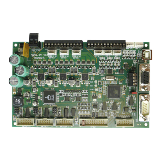 TRINAMIC CANOPEN TMCM-351 MANUAL Pdf Download | ManualsLib