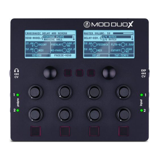 MOD DUO X USER MANUAL Pdf Download | ManualsLib