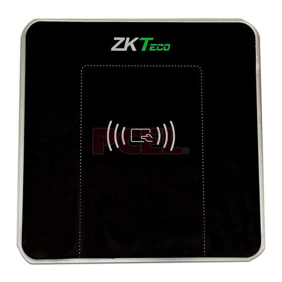 ZKTECO UR20RWF FAST MANUAL Pdf Download | ManualsLib