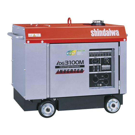 SHINDAIWA IDG3100M OWNER'S AND OPERATOR'S MANUAL Pdf Download | ManualsLib