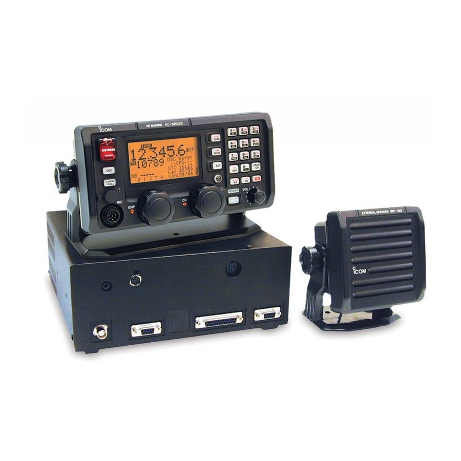 ICOM IC-M802 SERVICE MANUAL Pdf Download | ManualsLib