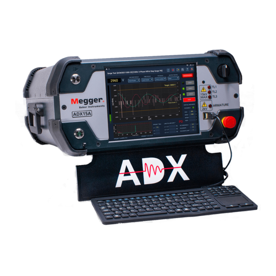 MEGGER BAKER ADX QUICK REFERENCE MANUAL Pdf Download | ManualsLib