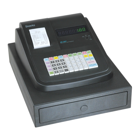 SAM4S ER-180T SERIES OPERATION AND PROGRAMMING MANUAL Pdf Download ...