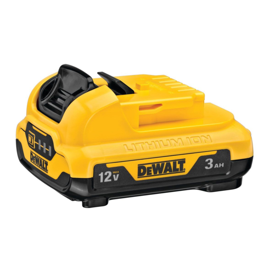 DEWALT DCB124 QUICK START MANUAL Pdf Download | ManualsLib