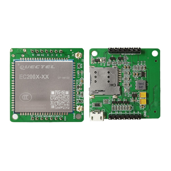 Quectel Ec200 Series Application Note Pdf Download Manualslib