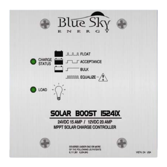 BLUE SKY SOLAR BOOST 1524IX INSTALLATION AND OPERATION MANUAL Pdf ...