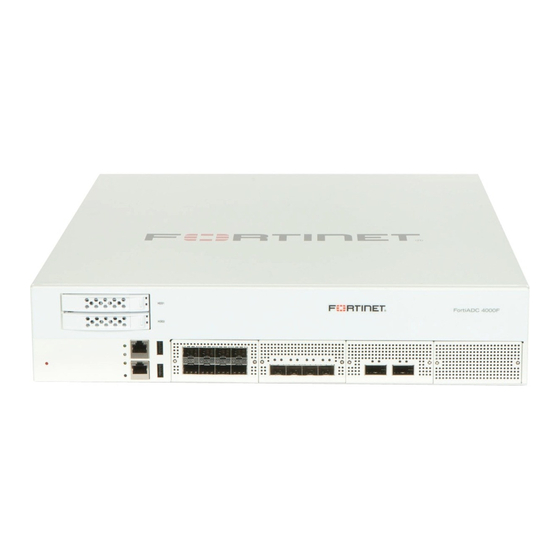 FORTINET FORTIADC 4000F QUICK START MANUAL Pdf Download | ManualsLib