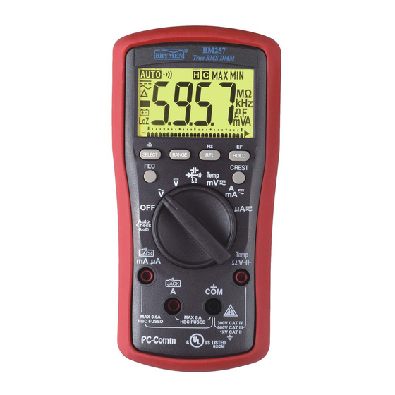 BRYMEN TOP TRONIC TBM251 USER MANUAL Pdf Download | ManualsLib