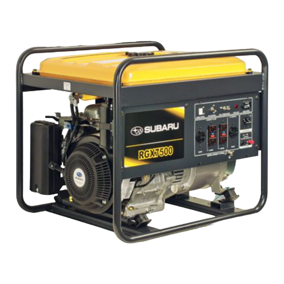 SUBARU RGX6500/E INSTRUCTIONS FOR USE MANUAL Pdf Download | ManualsLib