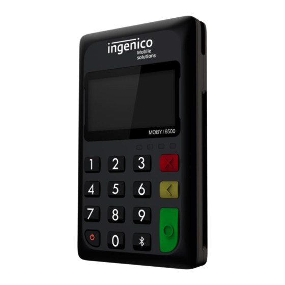 INGENICO MOBY/6500 USER MANUAL Pdf Download | ManualsLib