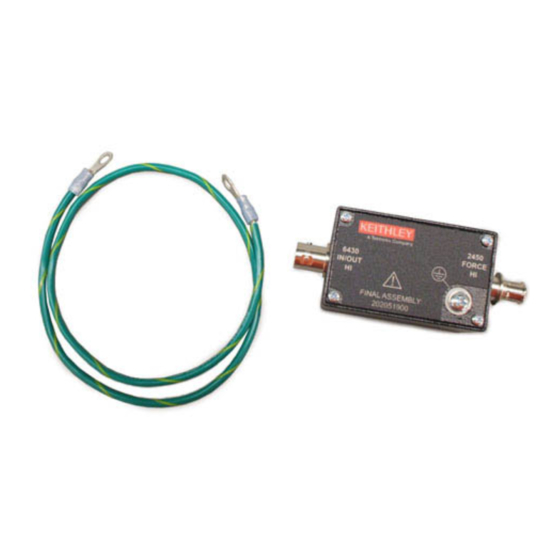 TEKTRONIX KEITHLEY 2450-CAL-KIT MANUAL Pdf Download | ManualsLib