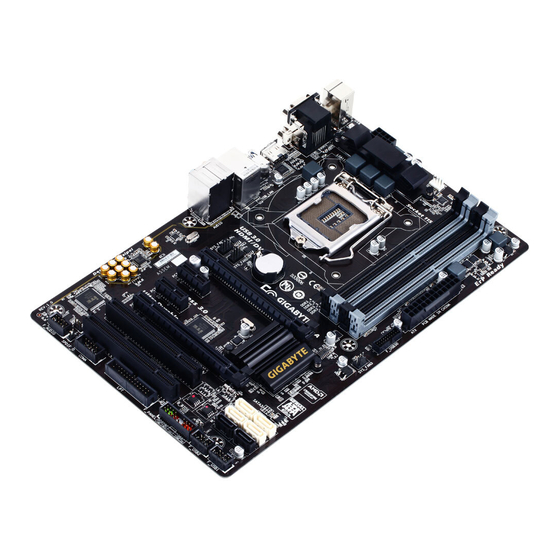 GIGABYTE GA-B85-HD3-A USER MANUAL Pdf Download | ManualsLib