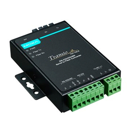 MOXA TECHNOLOGIES TCF-142-M-SC QUICK INSTALLATION MANUAL Pdf Download ...