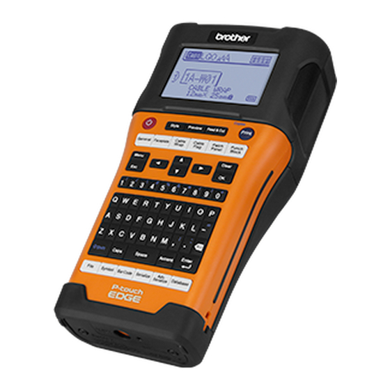 BROTHER P-TOUCH E500 QUICK SETUP MANUAL Pdf Download | ManualsLib