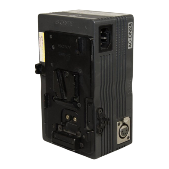 SONY AC-DN2A OPERATION MANUAL Pdf Download | ManualsLib