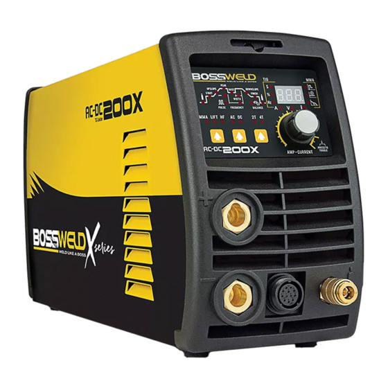 BOSSWELD 200X MANUAL Pdf Download | ManualsLib