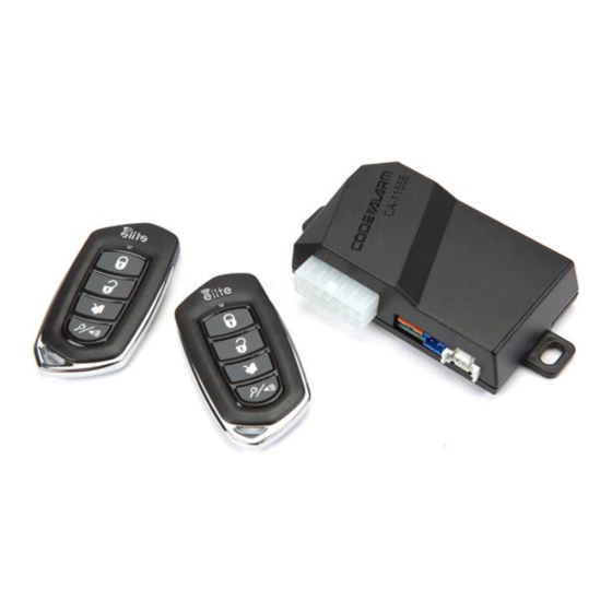 CODE ALARM ELITE CA1155E OWNER'S MANUAL Pdf Download | ManualsLib