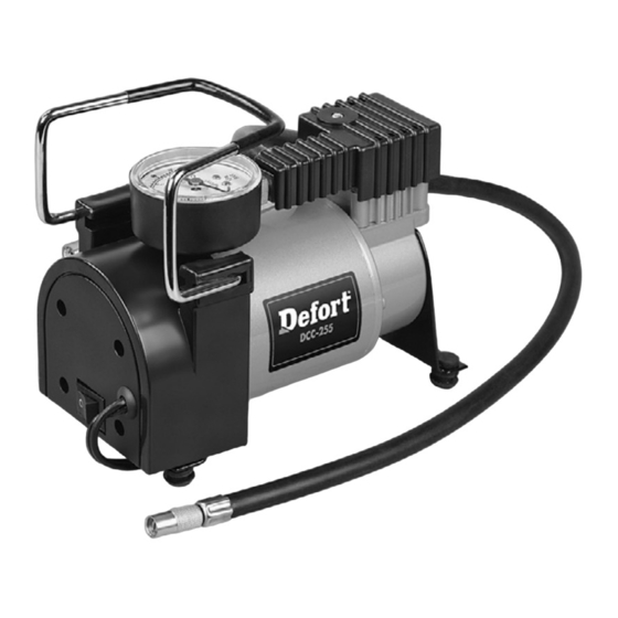 DEFORT DCC-255 USER MANUAL Pdf Download | ManualsLib