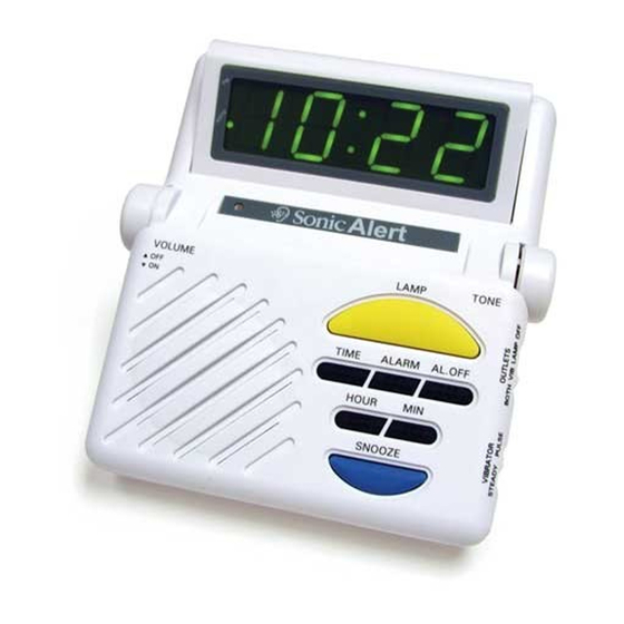 SONIC ALERT SONIC BOOM SB1000 INSTRUCTION MANUAL Pdf Download | ManualsLib