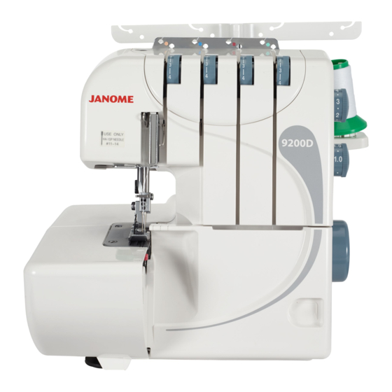 Janome 9200d Instruction Book Pdf Download Manualslib