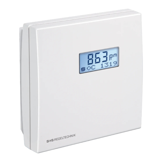 S+S REGELTECHNIK AERASGARD RFTM-LQ-CO2 OPERATING INSTRUCTIONS, MOUNTING ...