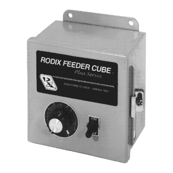 RODIX FEEDER CUBE FC-41 PLUS QUICK START MANUAL Pdf Download | ManualsLib