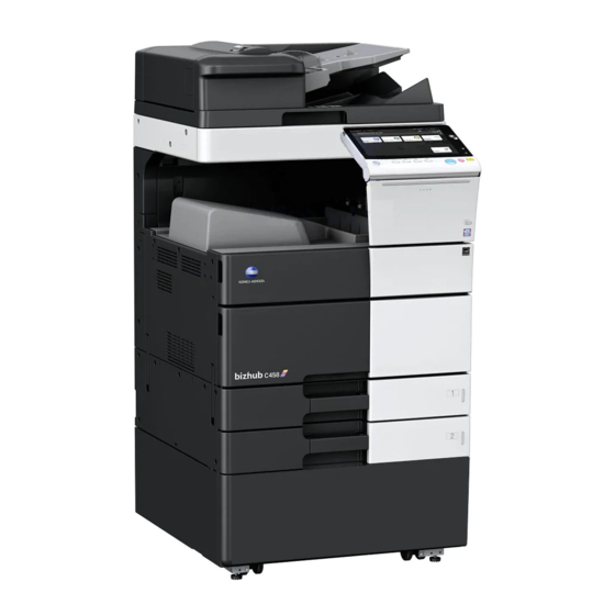 KONICA MINOLTA BIZHUB C558 QUICK MANUAL Pdf Download | ManualsLib