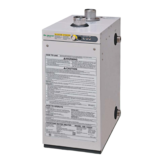 TOYOTOMI OIL MISER OM-128HH OPERATION INSTRUCTIONS MANUAL Pdf Download ...