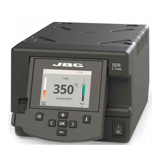 JBC DDE-C INSTRUCTION MANUAL Pdf Download | ManualsLib