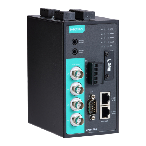 MOXA TECHNOLOGIES VPORT 464 SERIES QUICK INSTALLATION MANUAL Pdf Download | ManualsLib