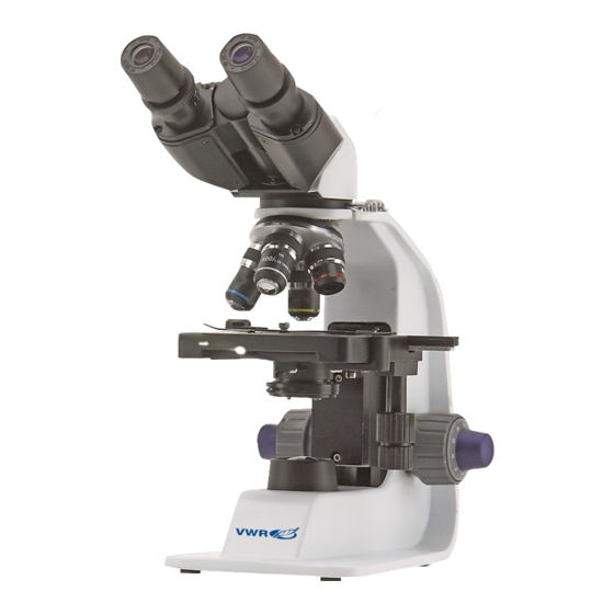 VWR VISISCOPE ML103 INSTRUCTION MANUAL Pdf Download | ManualsLib