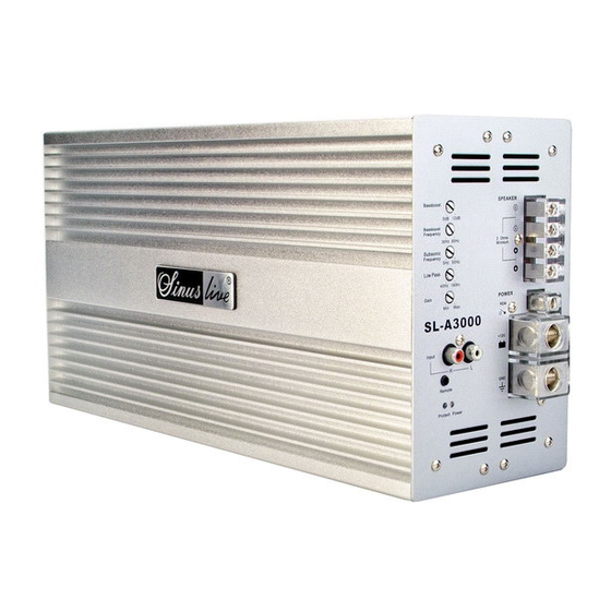 SINUS LIVE SL-A3000 MANUAL Pdf Download | ManualsLib