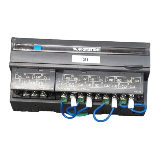 M-SYSTEM R7M-TS4 INSTRUCTION MANUAL Pdf Download | ManualsLib