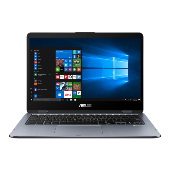 ASUS VIVOBOOK FLIP TP410 SERIES E-MANUAL Pdf Download | ManualsLib