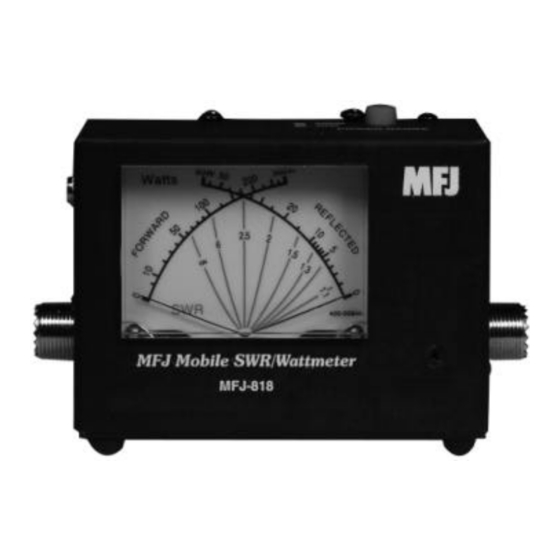 MFJ -818 INSTRUCTION MANUAL Pdf Download | ManualsLib