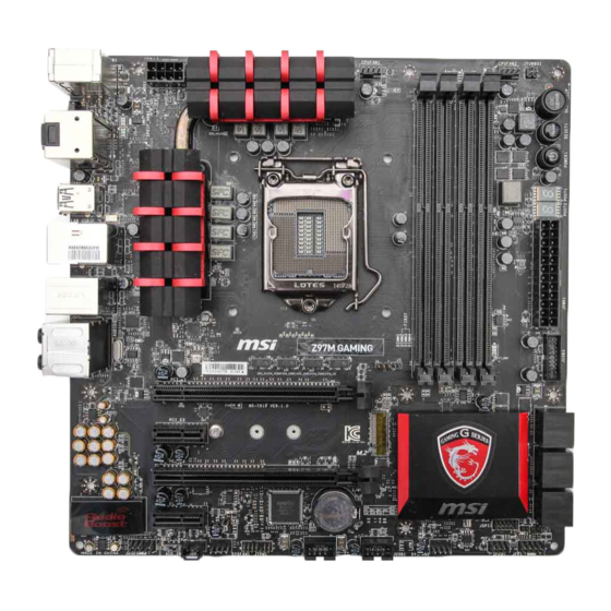 MSI Z97M GAMING MANUAL Pdf Download | ManualsLib
