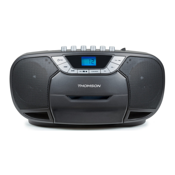 THOMSON RK102CD OPERATING INSTRUCTIONS MANUAL Pdf Download | ManualsLib