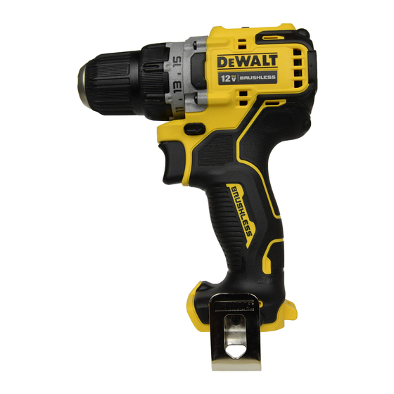 DEWALT XR LI-ION DCD706 MANUAL Pdf Download | ManualsLib