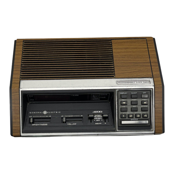 GE 7-4870 USE AND CARE MANUAL Pdf Download | ManualsLib