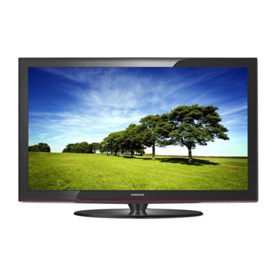 SAMSUNG PN42B450 FLAT PANEL TV USER MANUAL | ManualsLib