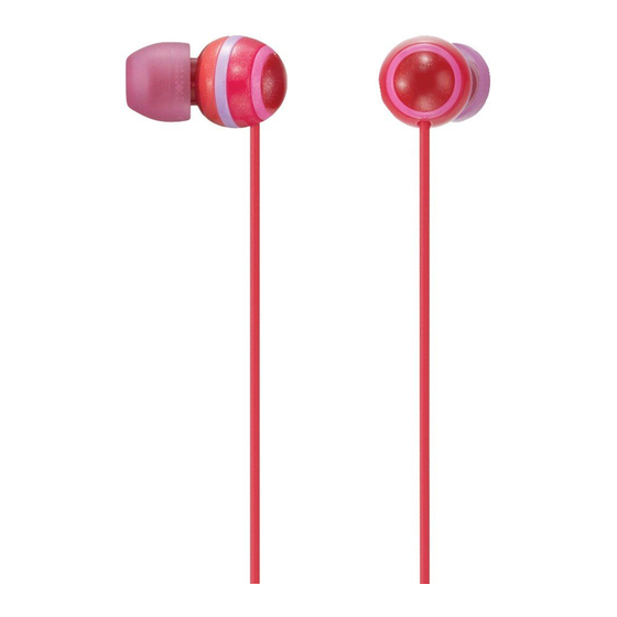 SONY MDR-EX40LP/RED HEADPHONE SPECIFICATIONS | ManualsLib