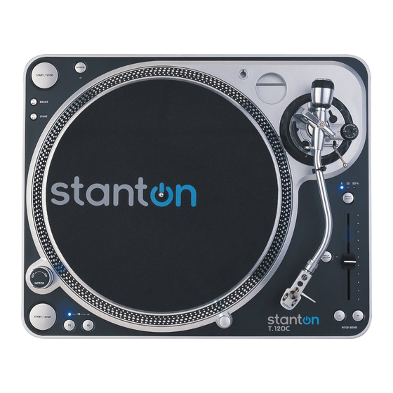 STANTON T.12OC TURNTABLE OPERATING INSTRUCTIONS MANUAL | ManualsLib