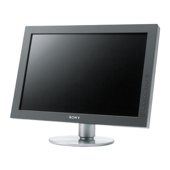 SONY SDM-P232 MONITOR QUICK SETUP MANUAL | ManualsLib