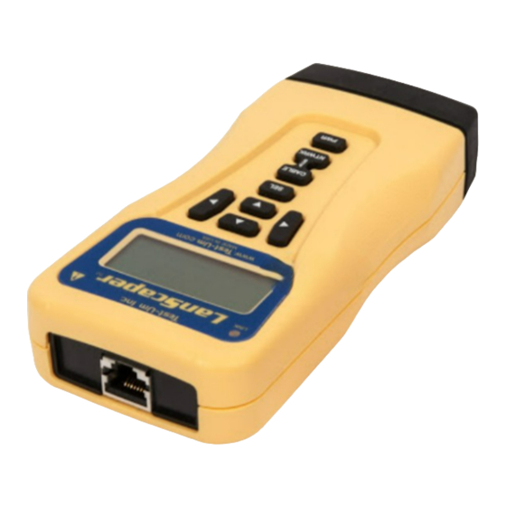 TEST-UM LANSCAPER NT700 CABLE TESTER OPERATING INSTRUCTIONS MANUAL ...