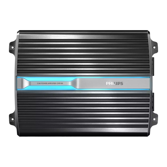 PHILIPS CMP100/55 AMPLIFIER MANUAL DEL USUARIO | ManualsLib