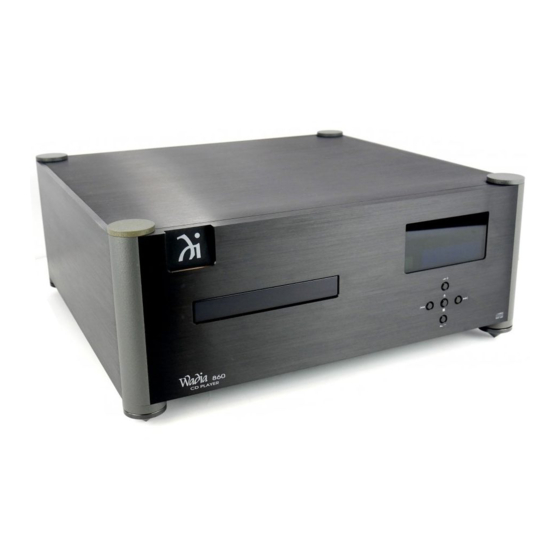 WADIA 860 CD PLAYER OPERATION MANUAL | ManualsLib