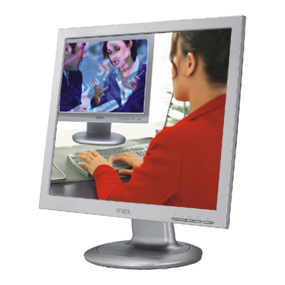 XEROX XR3 SERIES MONITOR USER MANUAL | ManualsLib